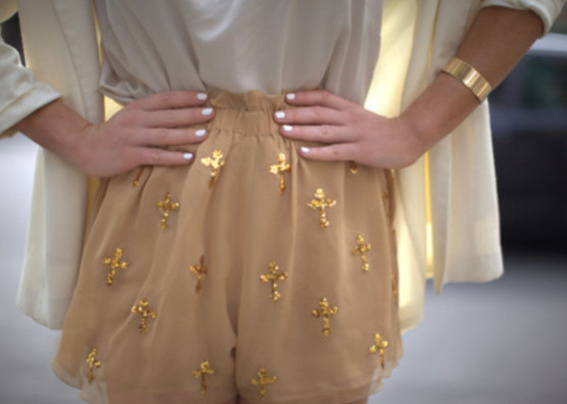 Chiffon Cross Shorts on Luulla